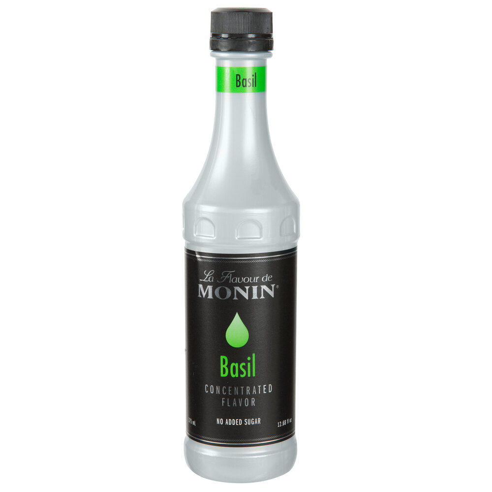 Monin Basil Concentrated Flavor 375 mL - 4/Case