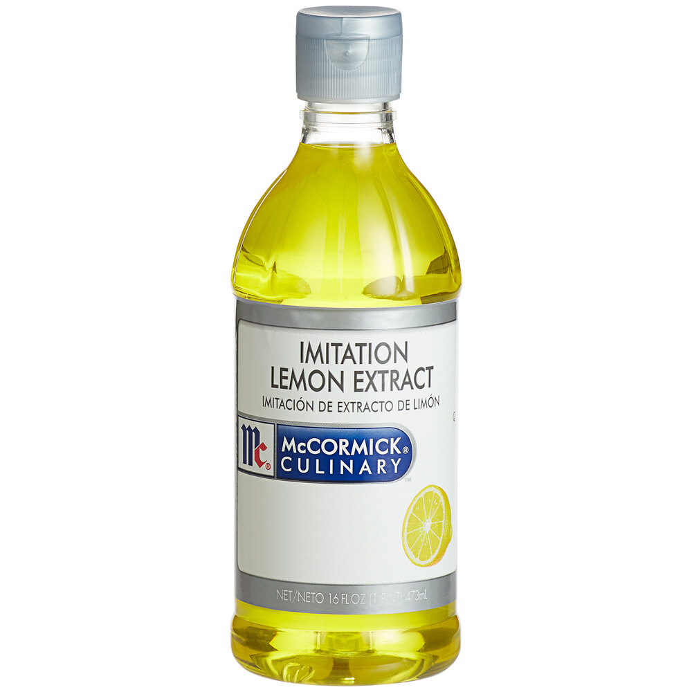 McCormick Culinary 16 fl. oz. Imitation Lemon Extract - 6/Case
