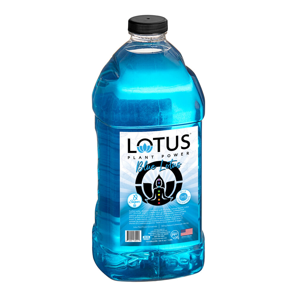 Lotus Plant Power Sugar-Free Blue Lotus 5:1 Energy Concentrate 64 fl ...