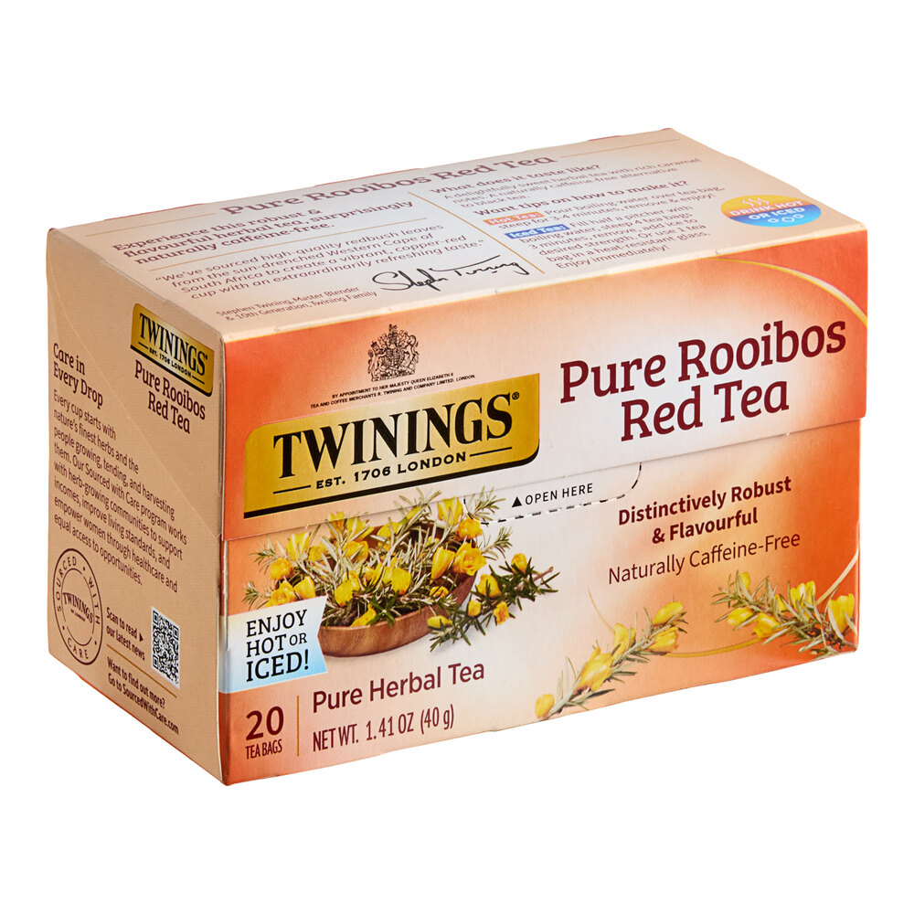Twinings Pure Rooibos Herbal Tea Bags - 120/Case