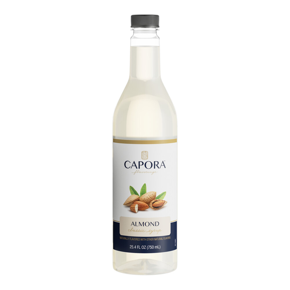Capora Almond Flavoring Syrup 750 mL - 6/Case