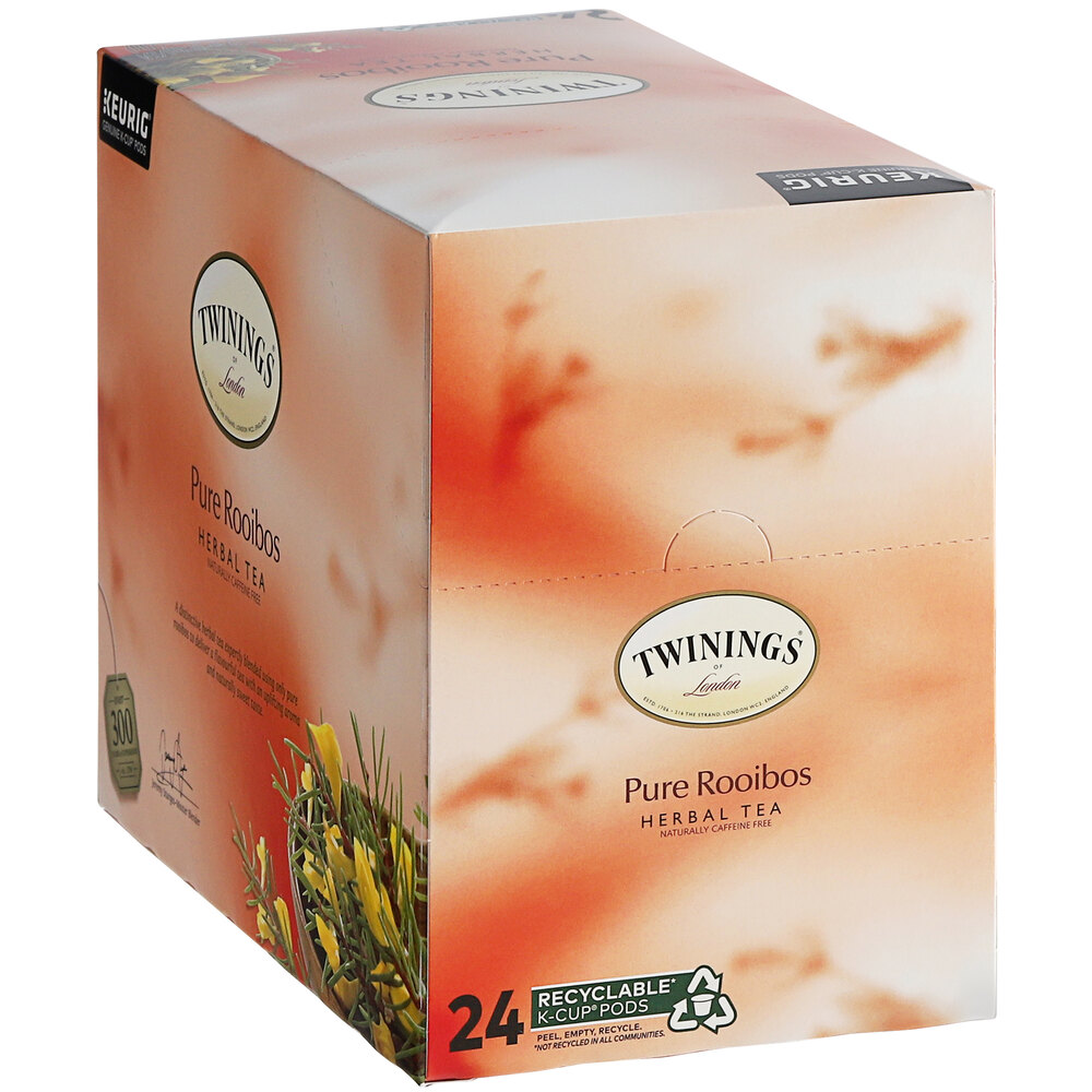 Twinings Pure Rooibos Herbal Tea Single Serve Keurig® K-Cup® Pods - 96/Case