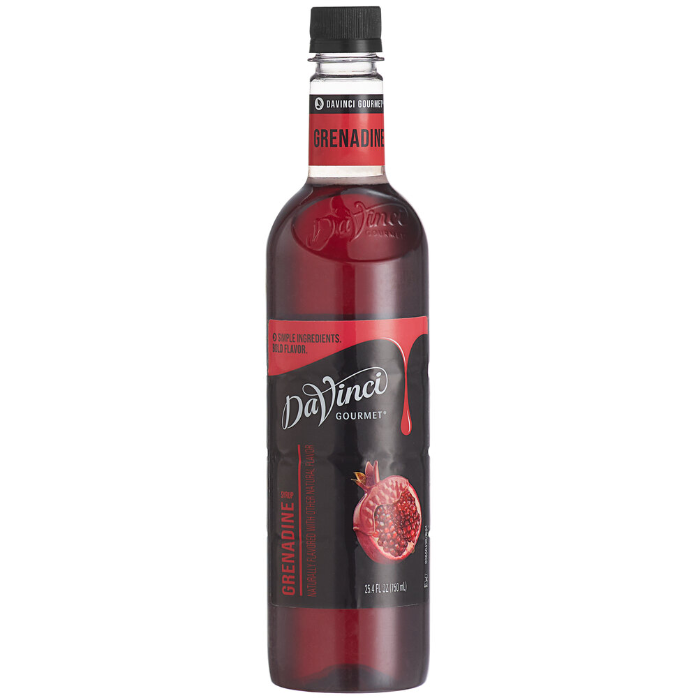 DaVinci Gourmet Classic Grenadine Flavoring Syrup 750 mL - 4/Case