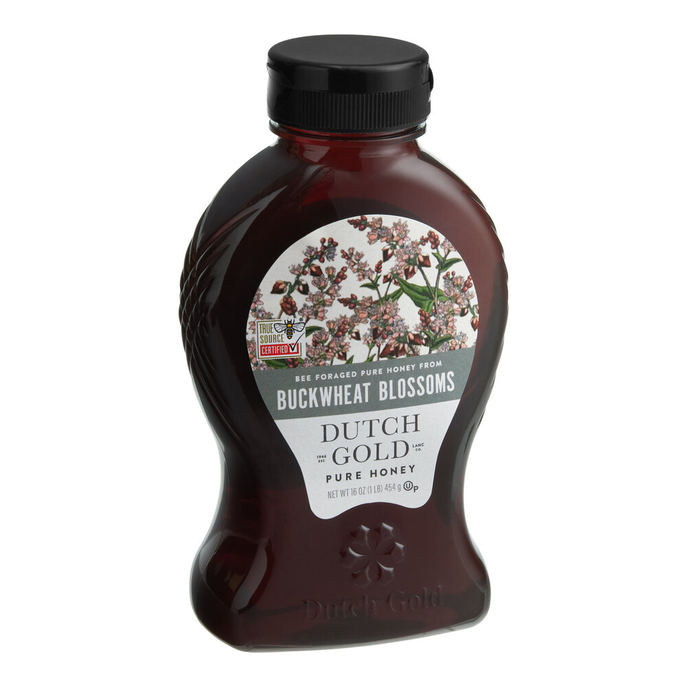 Dutch Gold 1 lb. Buckwheat Honey - 6/Case