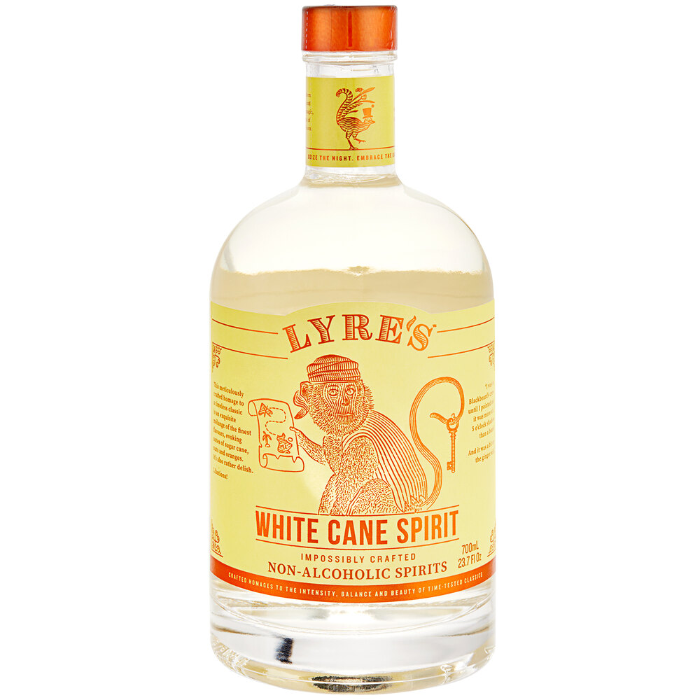 Lyre's White Cane Spirit Non-Alcoholic Rum 700mL Bottle - 6/Case