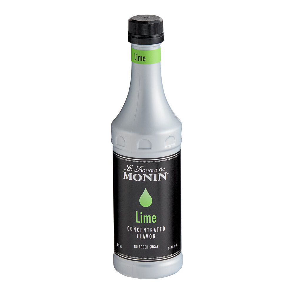 Monin Lime Concentrated Flavor 375 mL - 4/Case