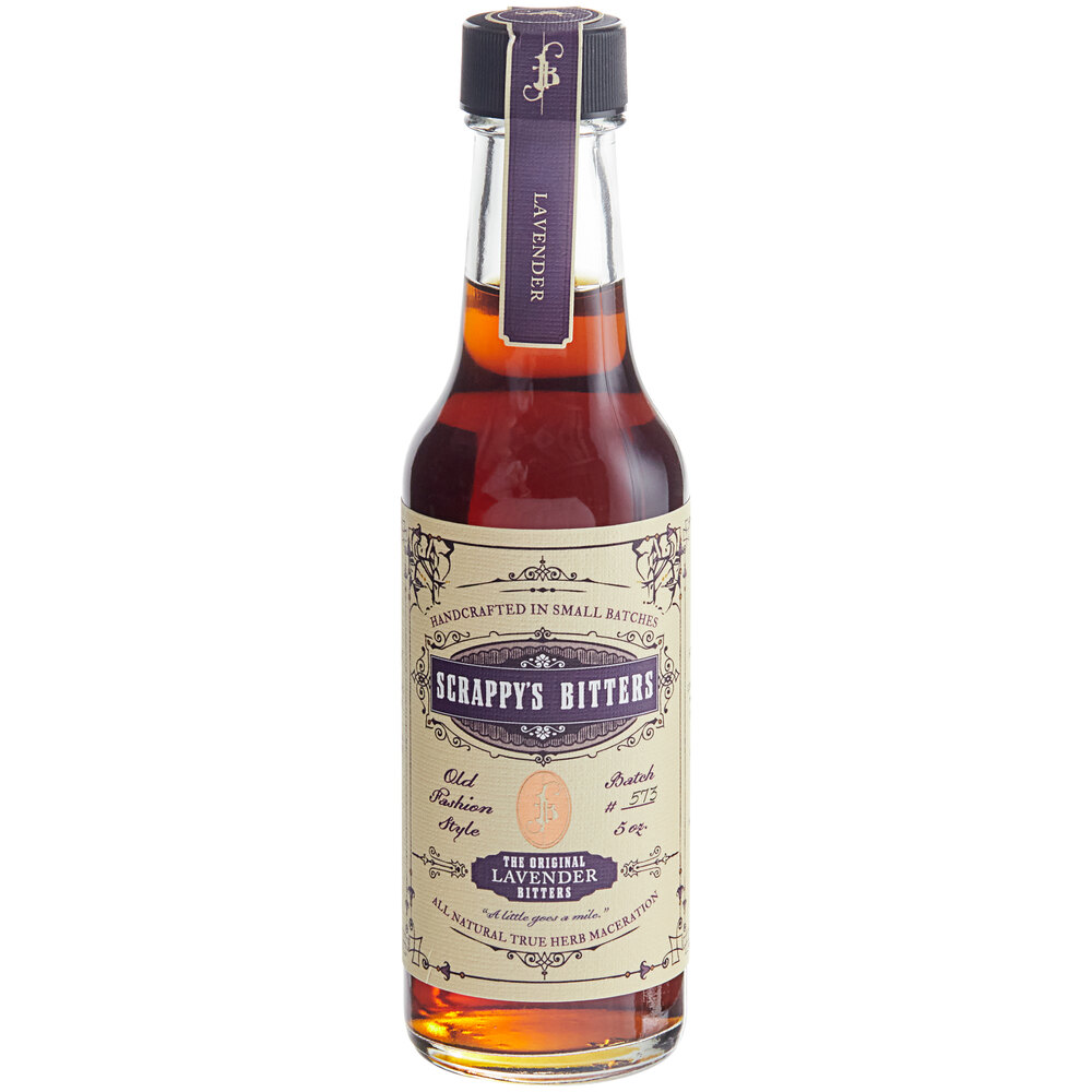 Scrappy's Bitters Lavender Bitters 5 fl. oz. - 12/Case