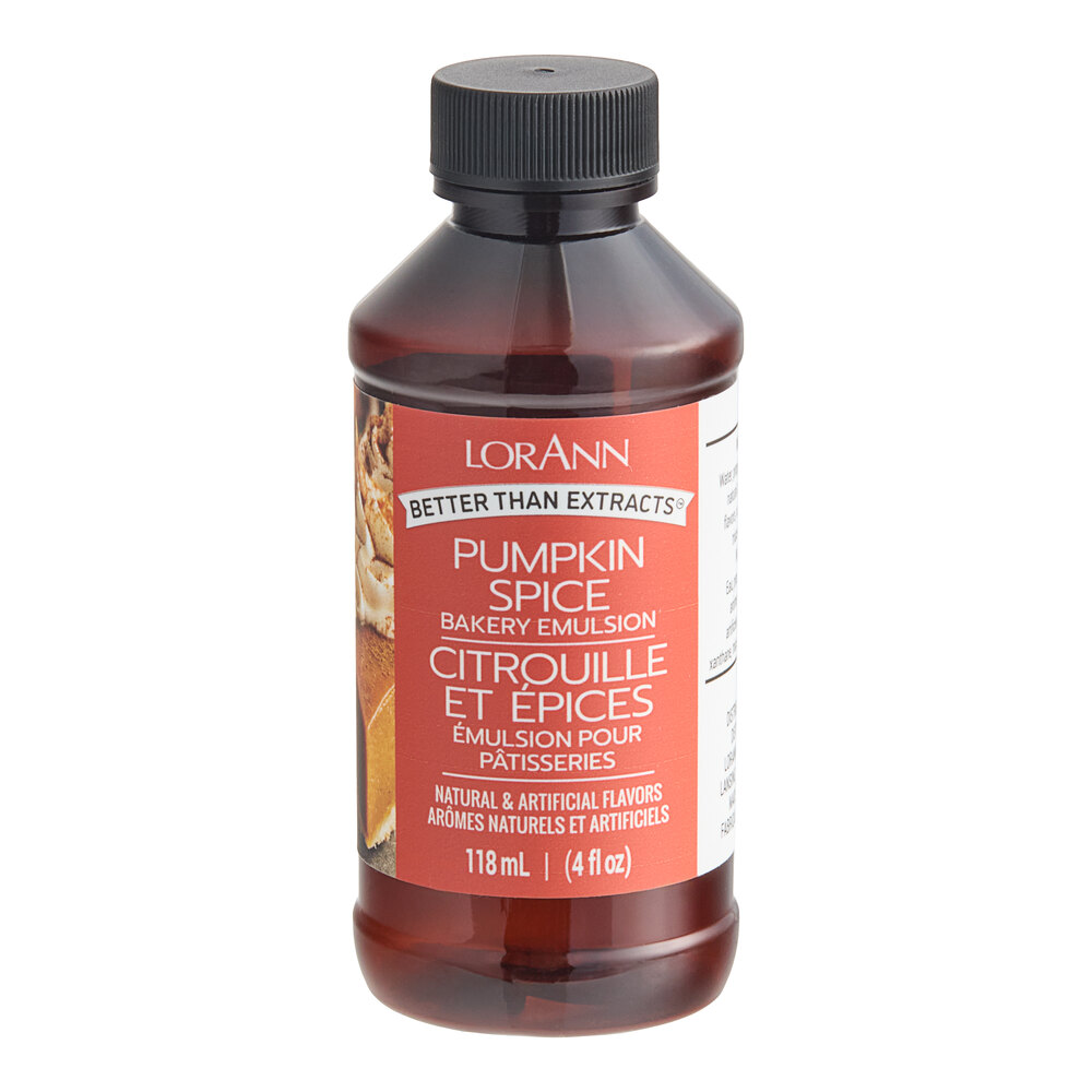 LorAnn Oils 4 fl. oz. Pumpkin Spice Bakery Emulsion - 6/Case