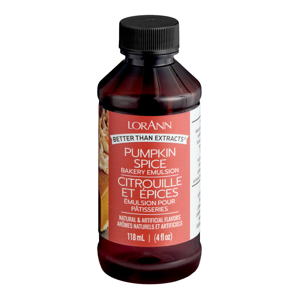 LorAnn Oils 4 fl. oz. Pumpkin Spice Bakery Emulsion - 6/Case