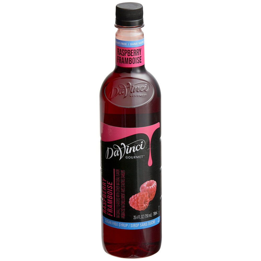 DaVinci Gourmet Sugar-Free Raspberry Flavoring / Fruit Syrup 750 mL - 4 ...