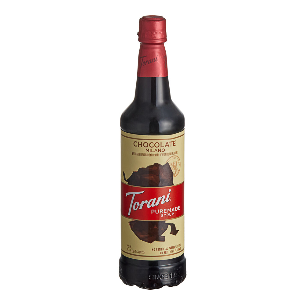 Torani Puremade Chocolate Milano Flavoring Syrup 750 mL Plastic Bottle ...