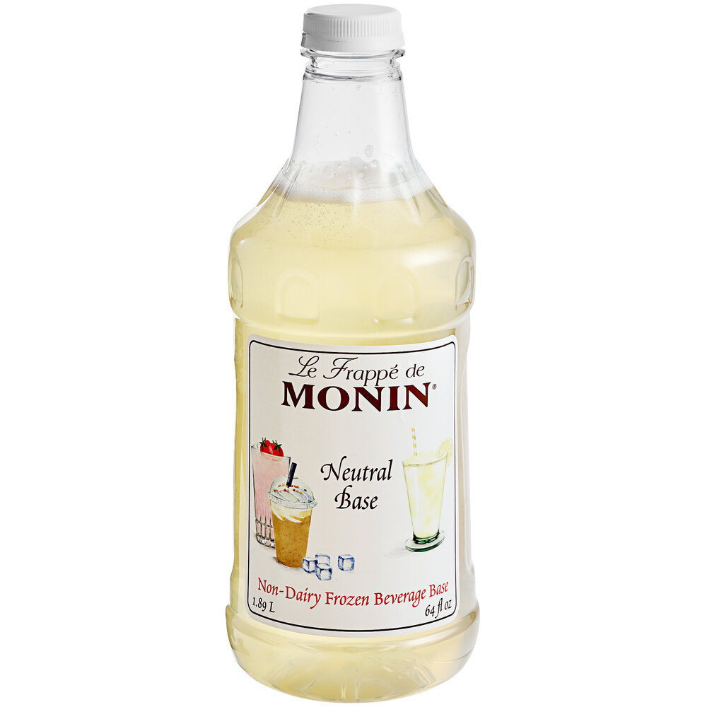Monin Neutral Frozen Beverage Base Mix 64 fl. oz. - 4/Case