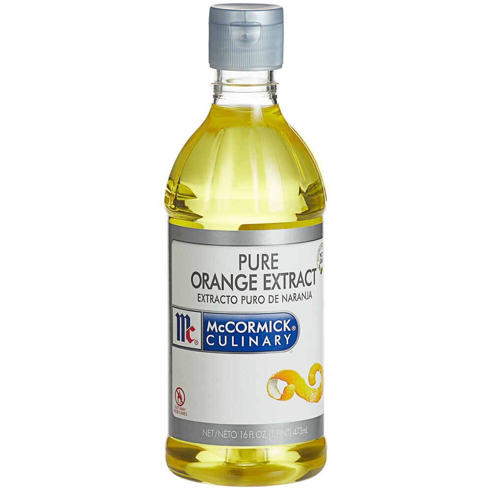 McCormick Culinary 16 fl. oz. Pure Orange Extract - 6/Case