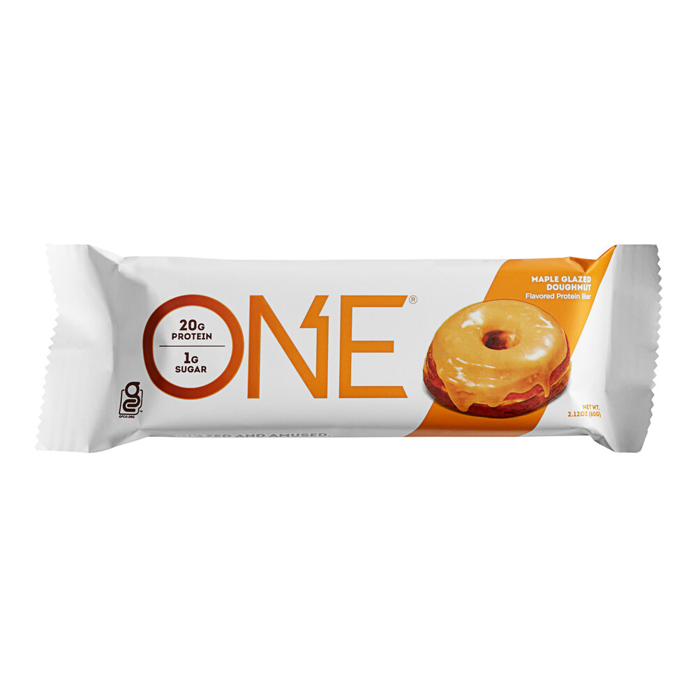 ONE Maple Glazed Donut Protein Bar 2.12 oz. - 72/Case