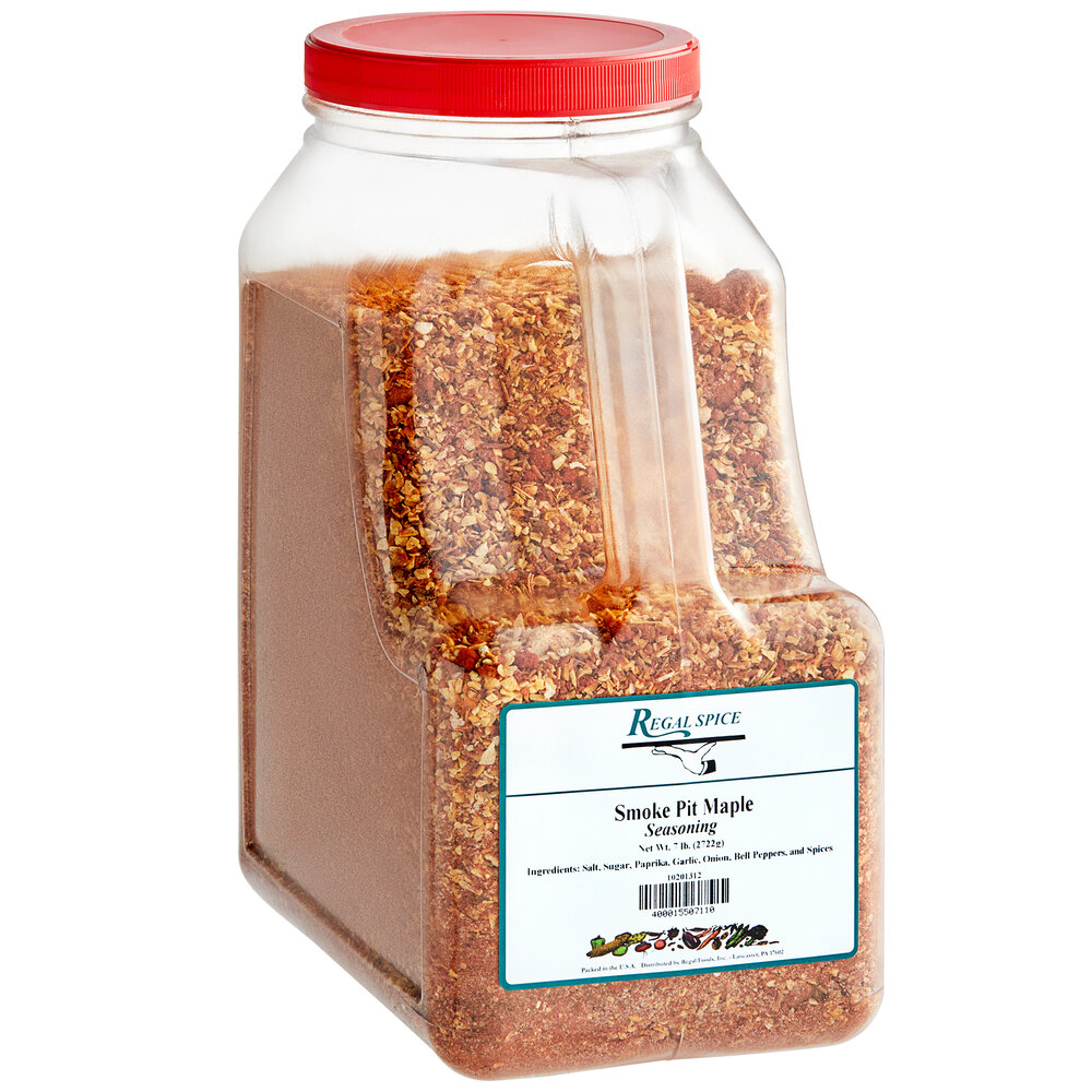 Regal Smoke Pit Maple Seasoning 7 lb. - 4/Case