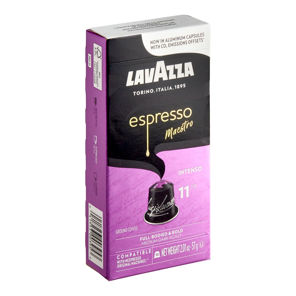 Lavazza Espresso Maestro Intenso Single Serve Capsules for Nespresso ...
