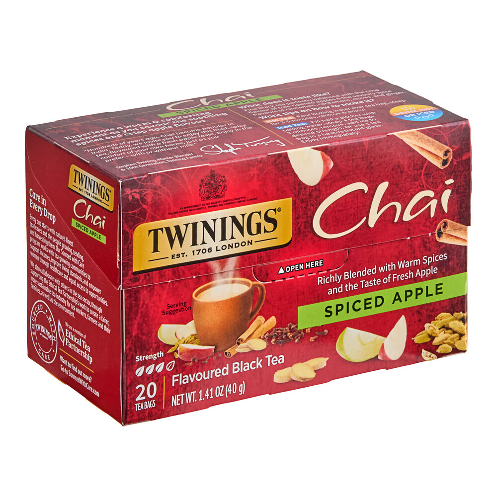 Twinings Spiced Apple Chai Tea Bags - 120/Case