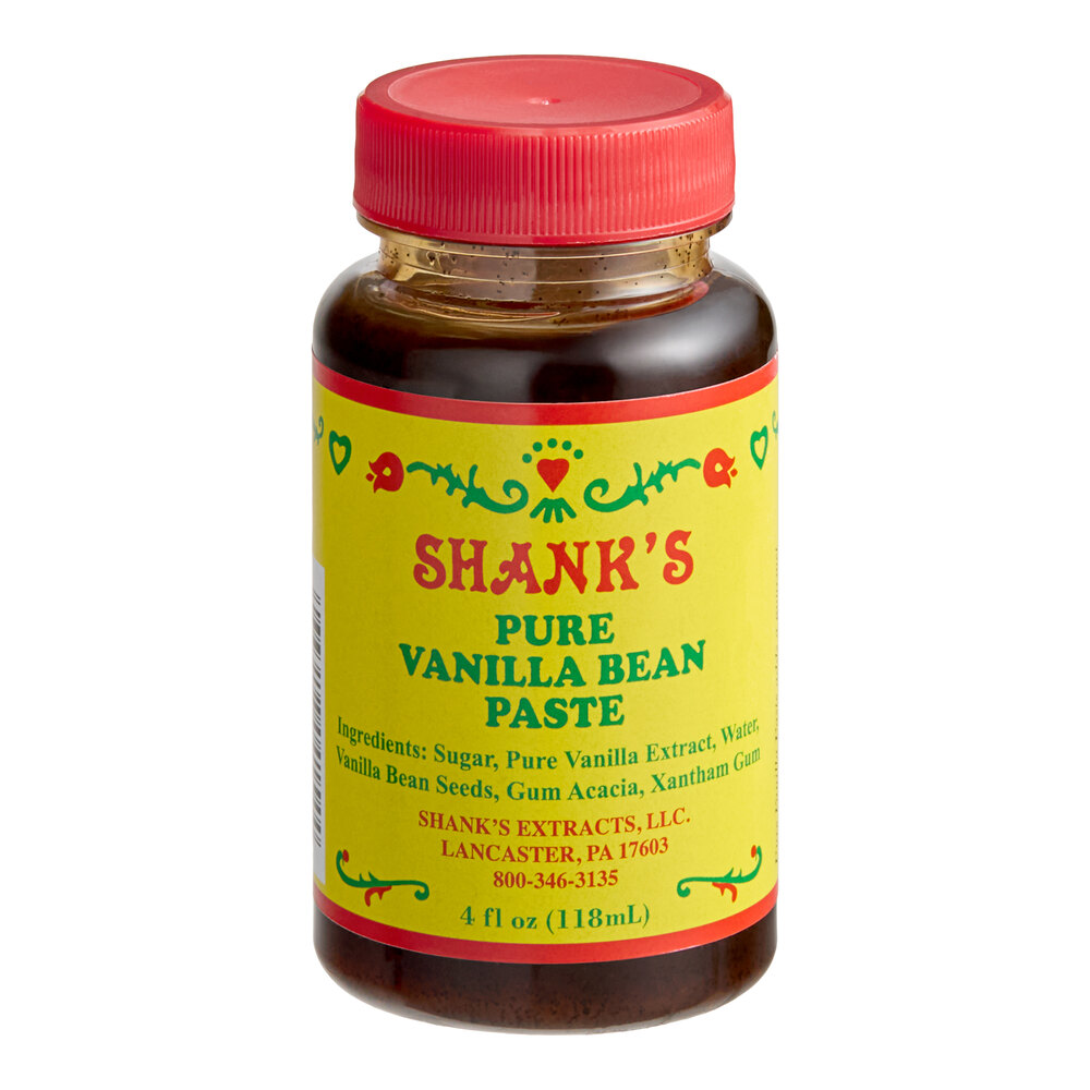 Shank's 4 fl. oz. Vanilla Bean Paste - 12/Case