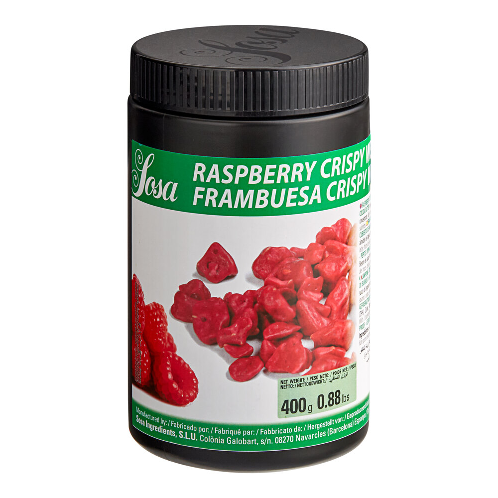 Sosa Raspberry Wet-Proof Crispies 14.1 oz. - 6/Case