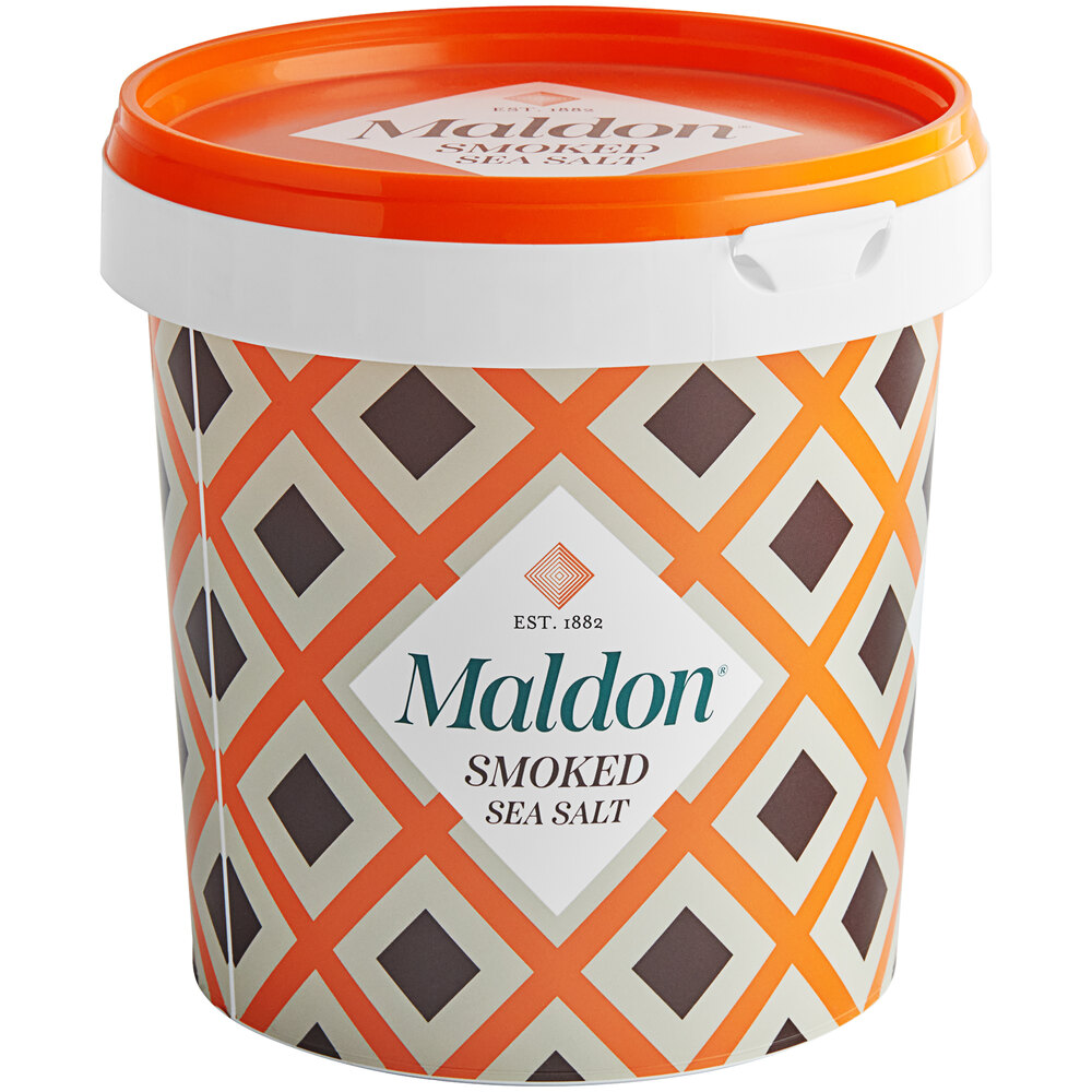 Maldon Smoked Sea Salt Bucket 1.1 lb. - 6/Case