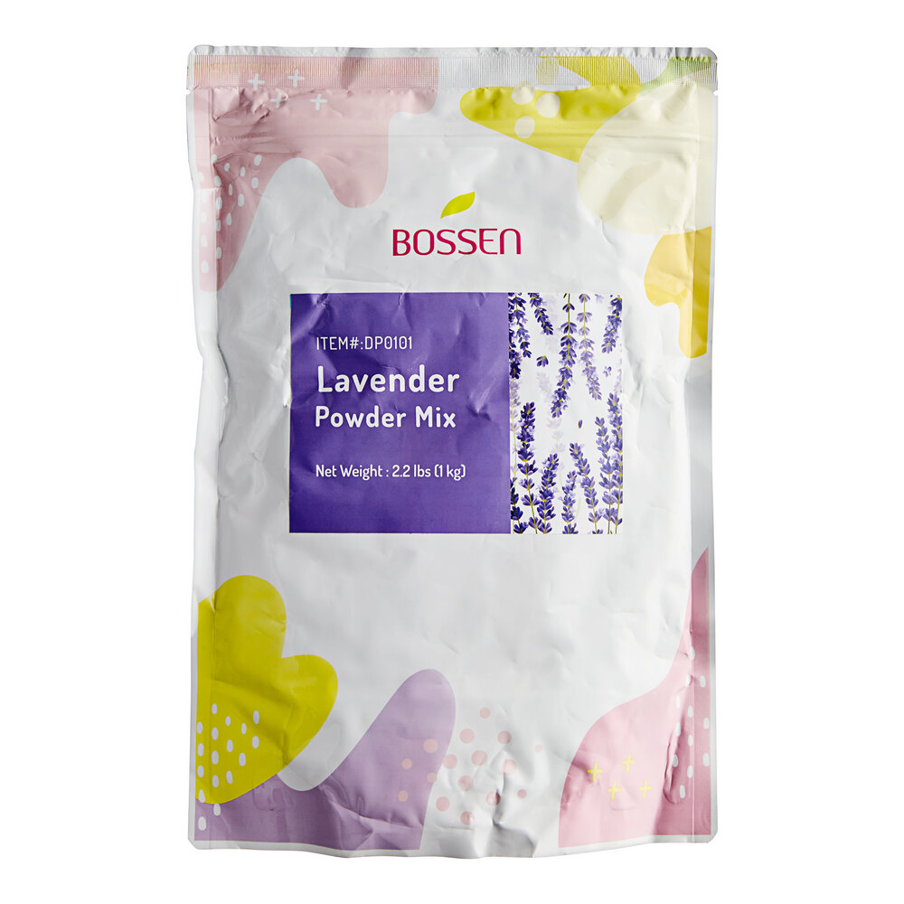Bossen 2.2 lb. Lavender Powder Mix - 20/Case