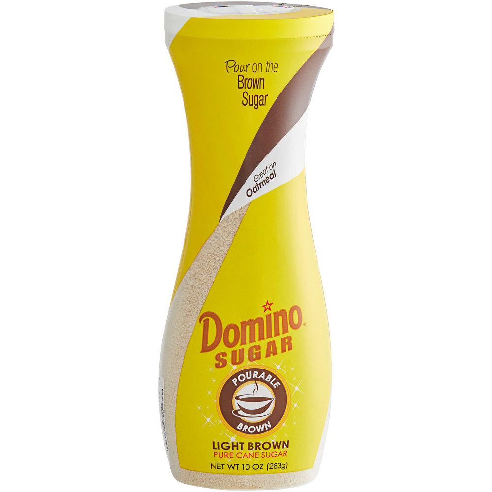 Domino 10 oz. Brown Sugar Pourable Flip-Top Canister - 6/Case