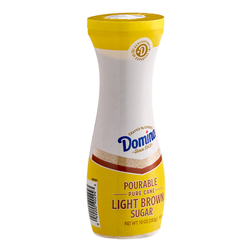 Domino 10 oz. Brown Sugar Pourable Flip-Top Canister - 6/Case