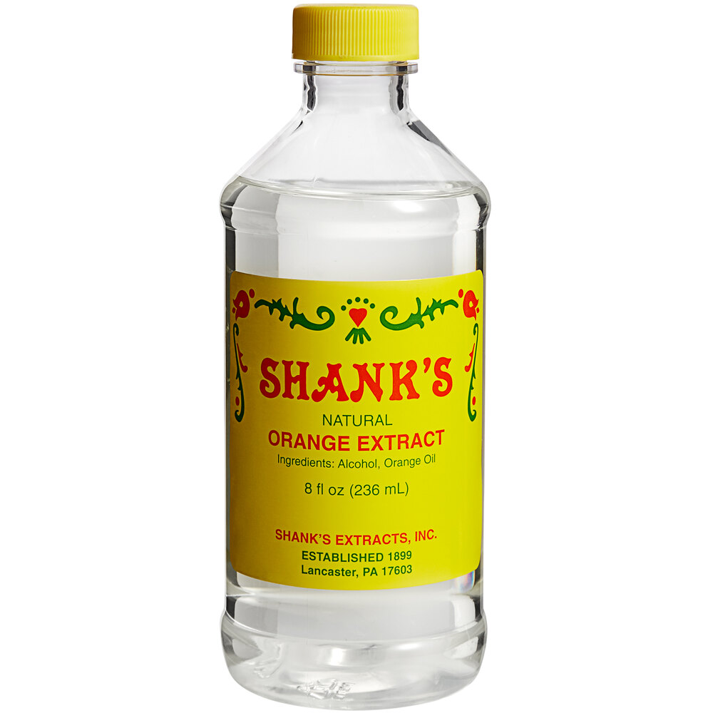 Shank's 8 fl. oz. Pure Orange Extract - 12/Case