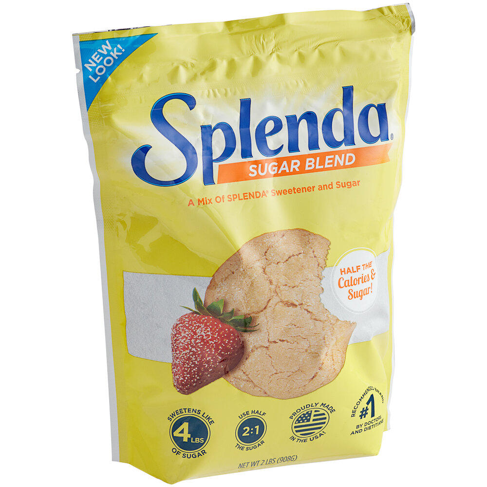 Splenda 2 lb. Sugar and Splenda Blend - 4/Case