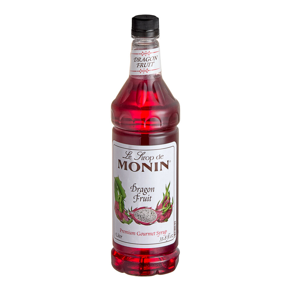 Monin Premium Dragon Fruit Flavoring Syrup 1 Liter - 4/Case