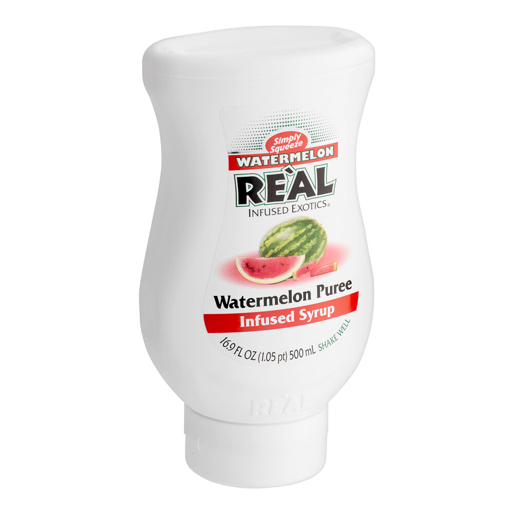 Real Watermelon Puree Infused Syrup 16.9 fl. oz. - 6/Case