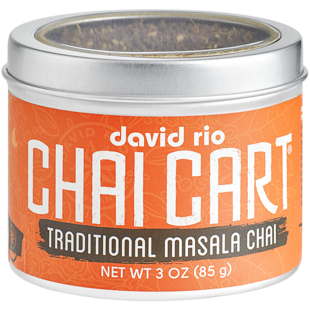 David Rio Chai Cart™ Masala Chai Loose Leaf Tea 3 oz. - 12/Case