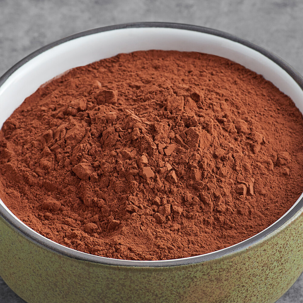 Cacao Barry High Fat 22/24% Dutched Cocoa Powder 11 lb. - 2/Case