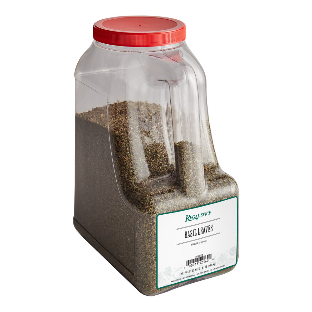 Regal Fancy Basil Leaves - 1.5 lb. - 4/Case