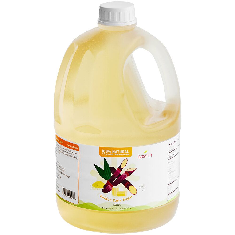Bossen Golden Cane Sugar Syrup 102 fl. oz. (8.8 lb.) - 6/Case