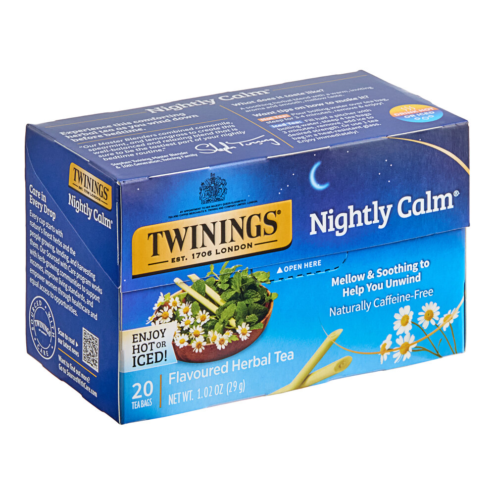 Twinings Nightly Calm Herbal Tea Bags - 120/Case