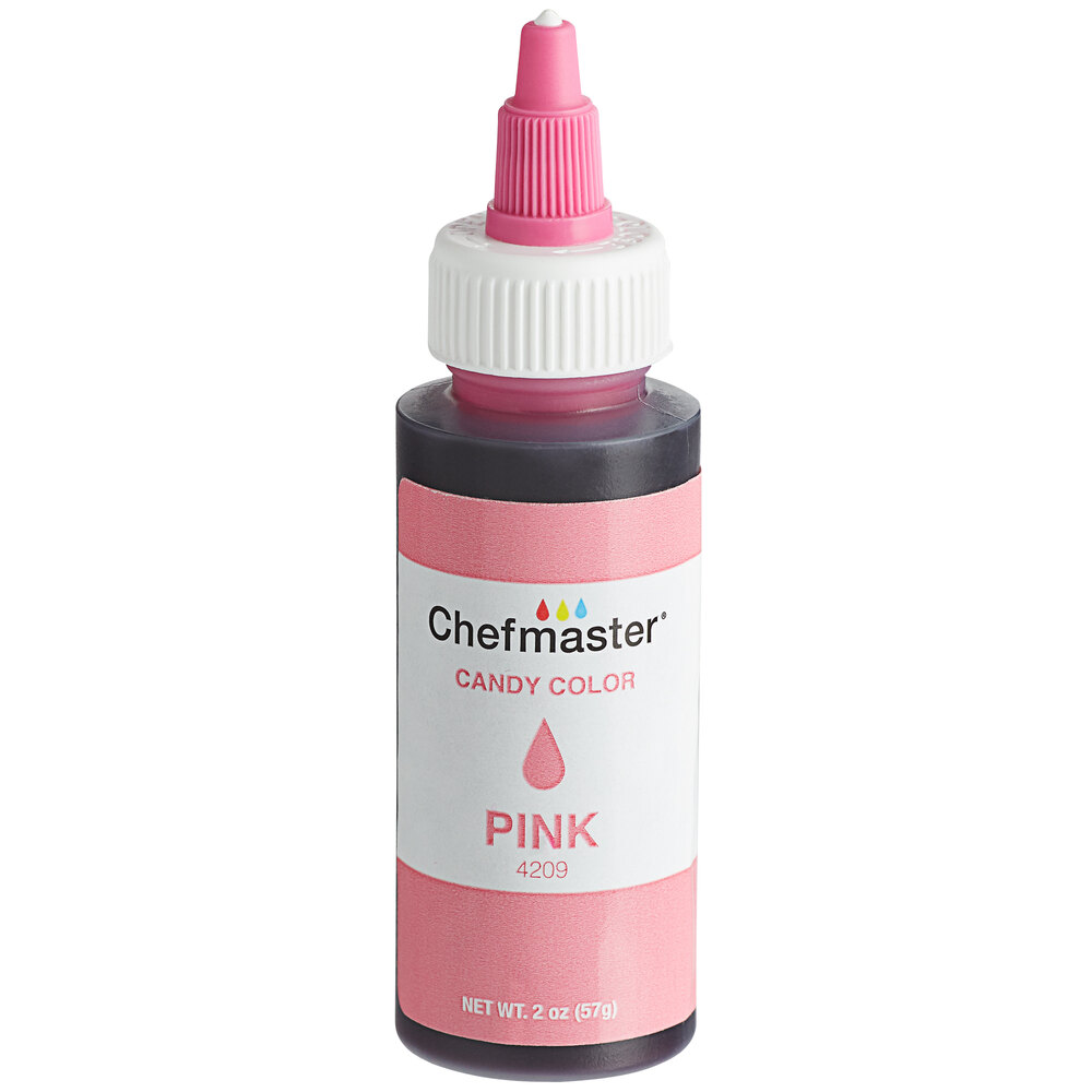 Chefmaster 2 oz. Pink Oil-Based Candy Color - 12/Case
