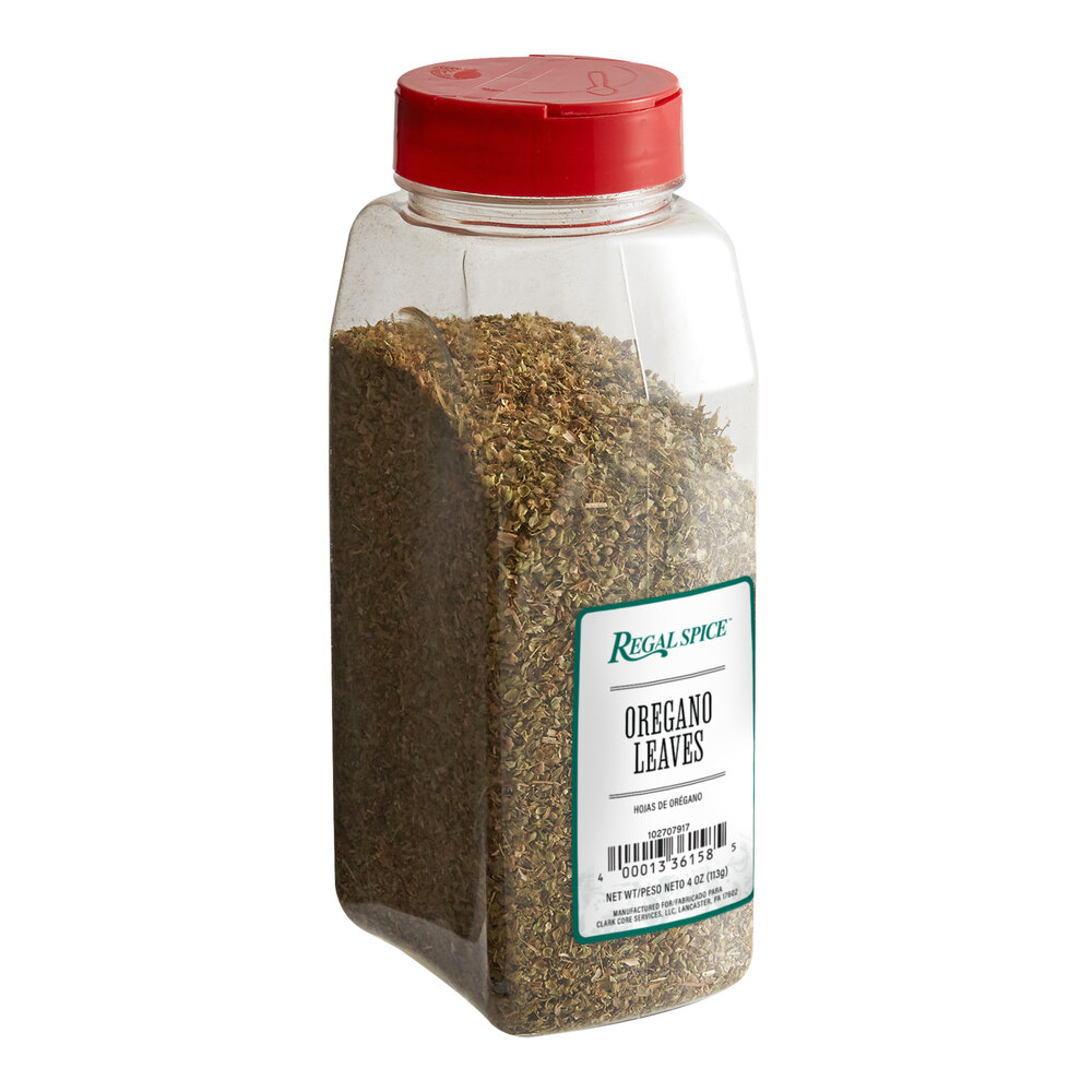Regal Fancy Oregano Leaves - 4 oz. - 12/Case