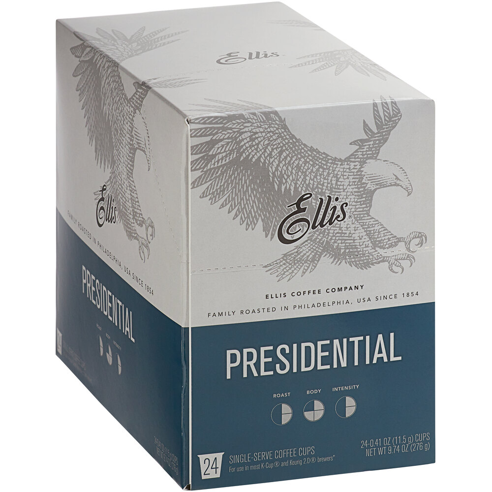 Ellis Presidential Coffee Single Serve Cups - 96/Case