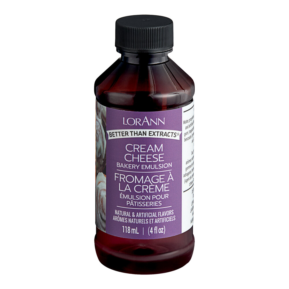 LorAnn Oils 4 fl. oz. Cream Cheese Bakery Emulsion - 6/Case