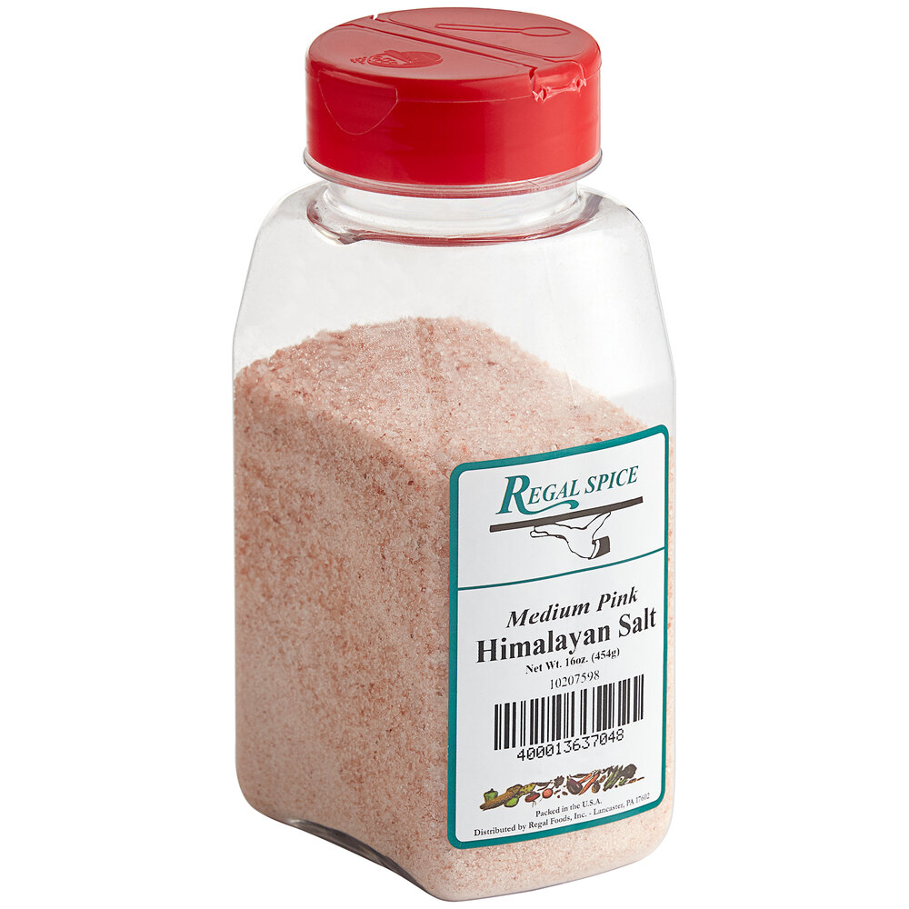 Regal Medium Grain Pink Himalayan Salt - 1 lb. - 12/Case