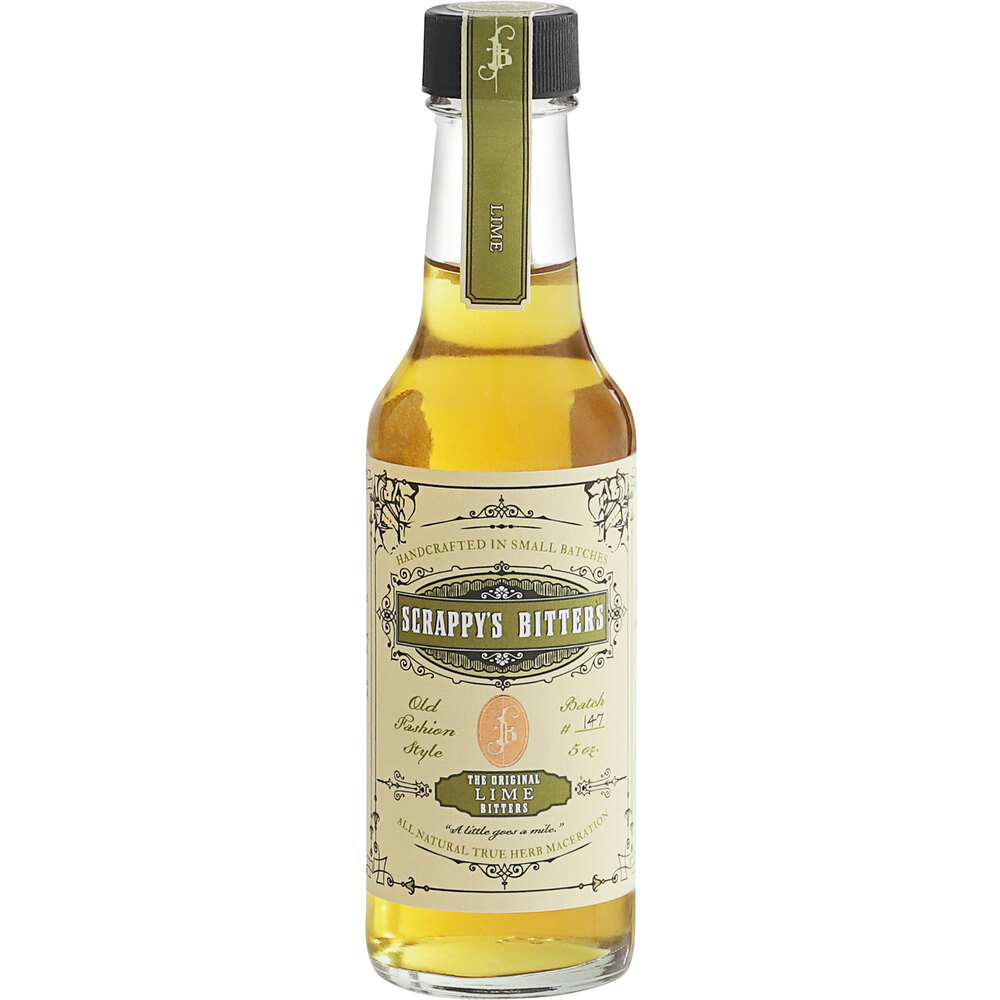Scrappy's Bitters Lime Bitters 5 fl. oz. - 12/Case
