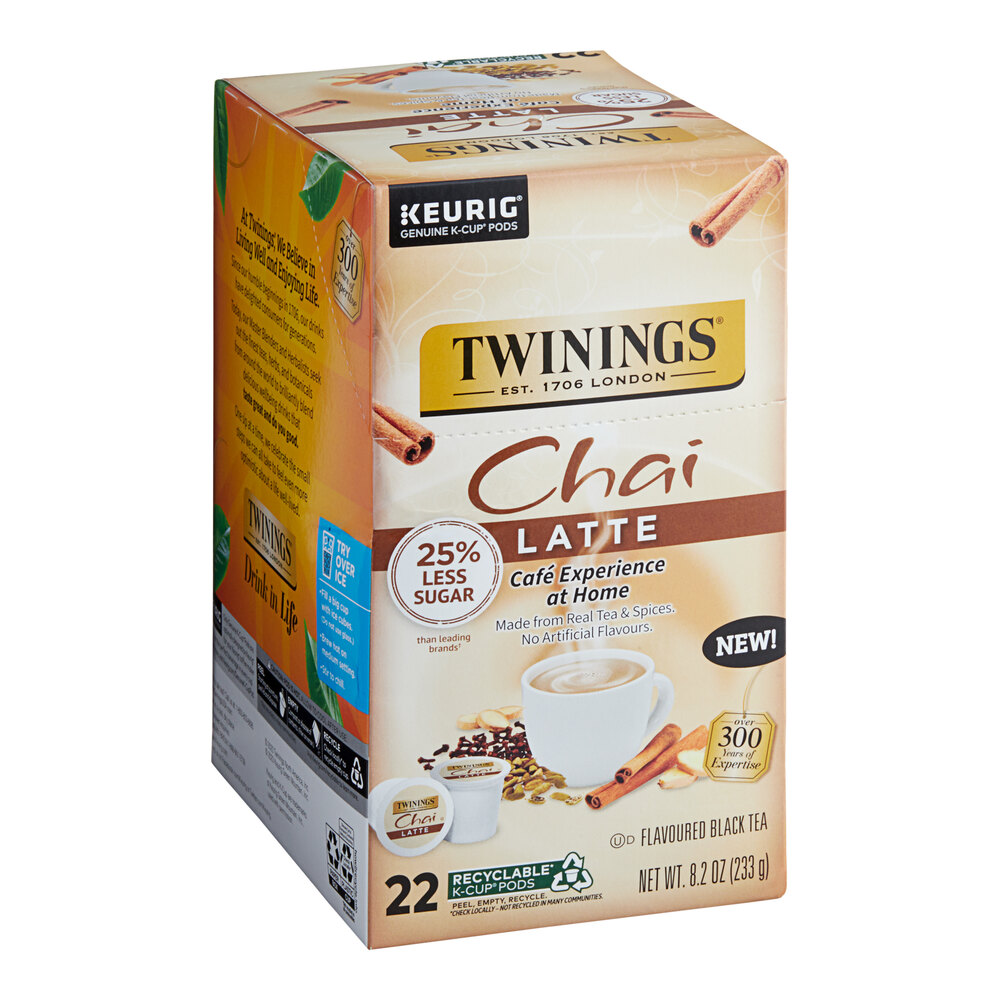 Twinings Chai Latte Single Serve Keurig® K-Cup® Pods - 88/Case