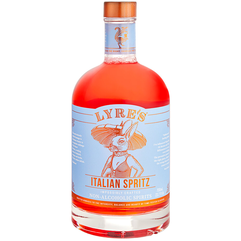 Lyre's Italian Spritz Non-Alcoholic Spirit 700mL Bottle - 6/Case