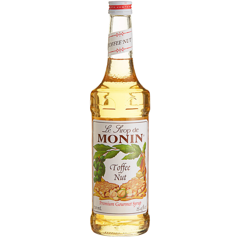 Monin Premium Toffee Nut Flavoring Syrup 750 mL - 12/Case