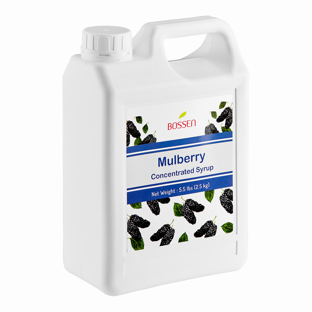 Bossen Mulberry Concentrated Syrup 64 fl. oz. - 6/Case
