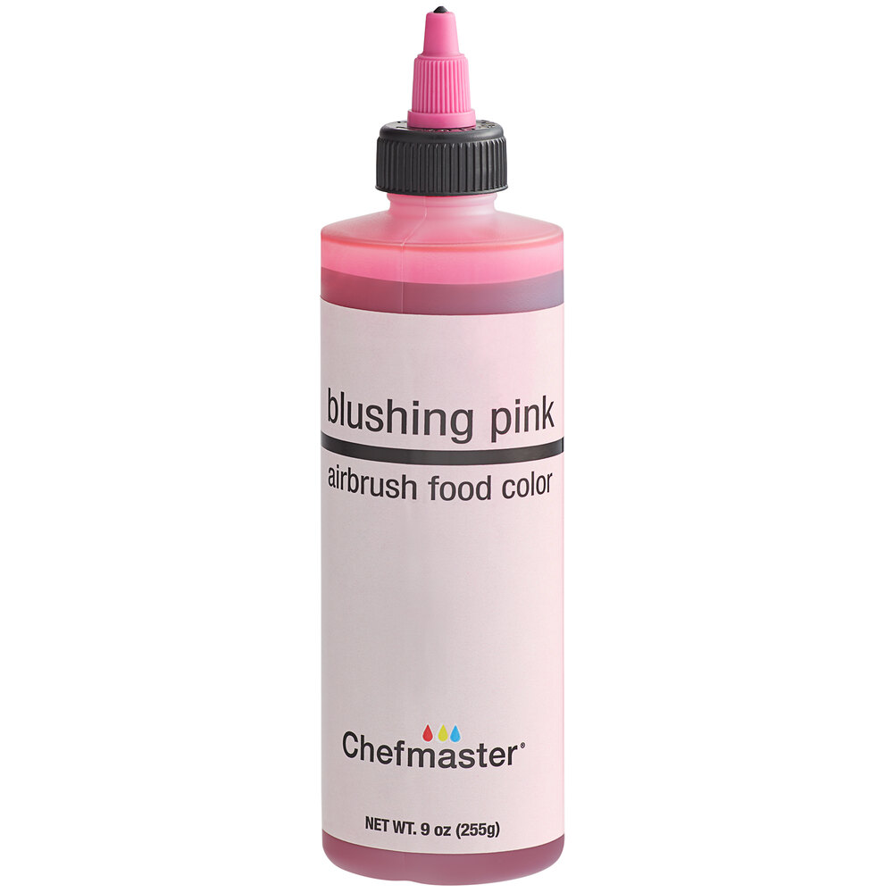 Chefmaster 9 oz. Blushing Pink Airbrush Color - 12/Case