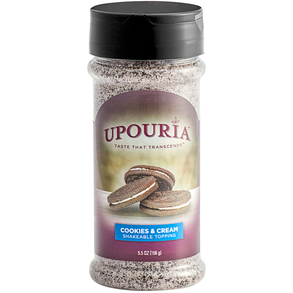 UPOURIA® Cookies & Cream Shakeable Coffee Topping 5.5 oz. - 6/Case