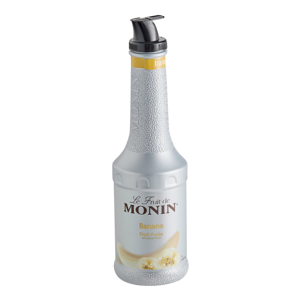 Monin Banana Fruit Puree 1 Liter - 4/Case