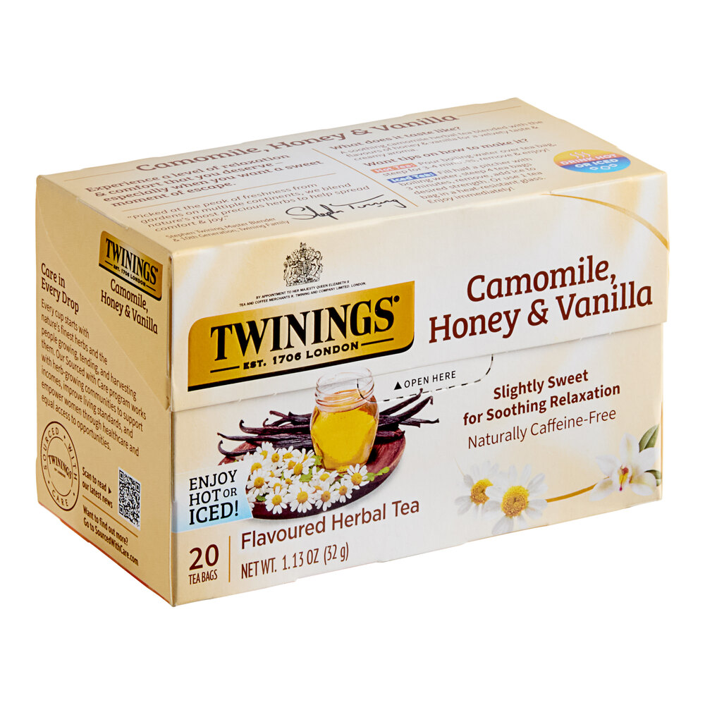 Twinings Chamomile, Honey & Vanilla Herbal Tea Bags - 120/Case